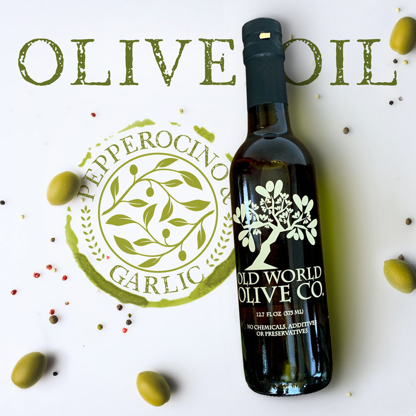 Pepperocino & Garlic Infused Olive Oil – Old World Olive Co